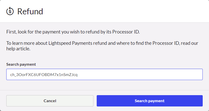 Refunding card transactions with Lightspeed Payments – Lightspeed Golf