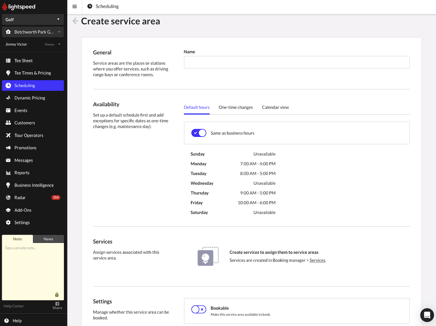 Scheduling overview – Lightspeed Golf